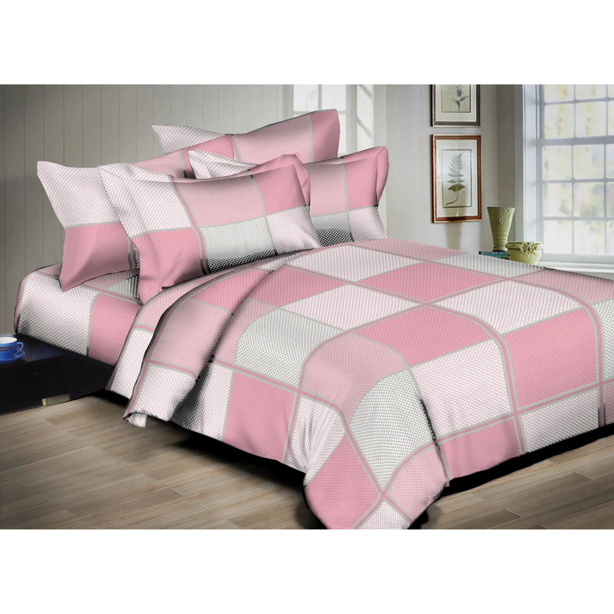Pink Checkers – Linen Loft