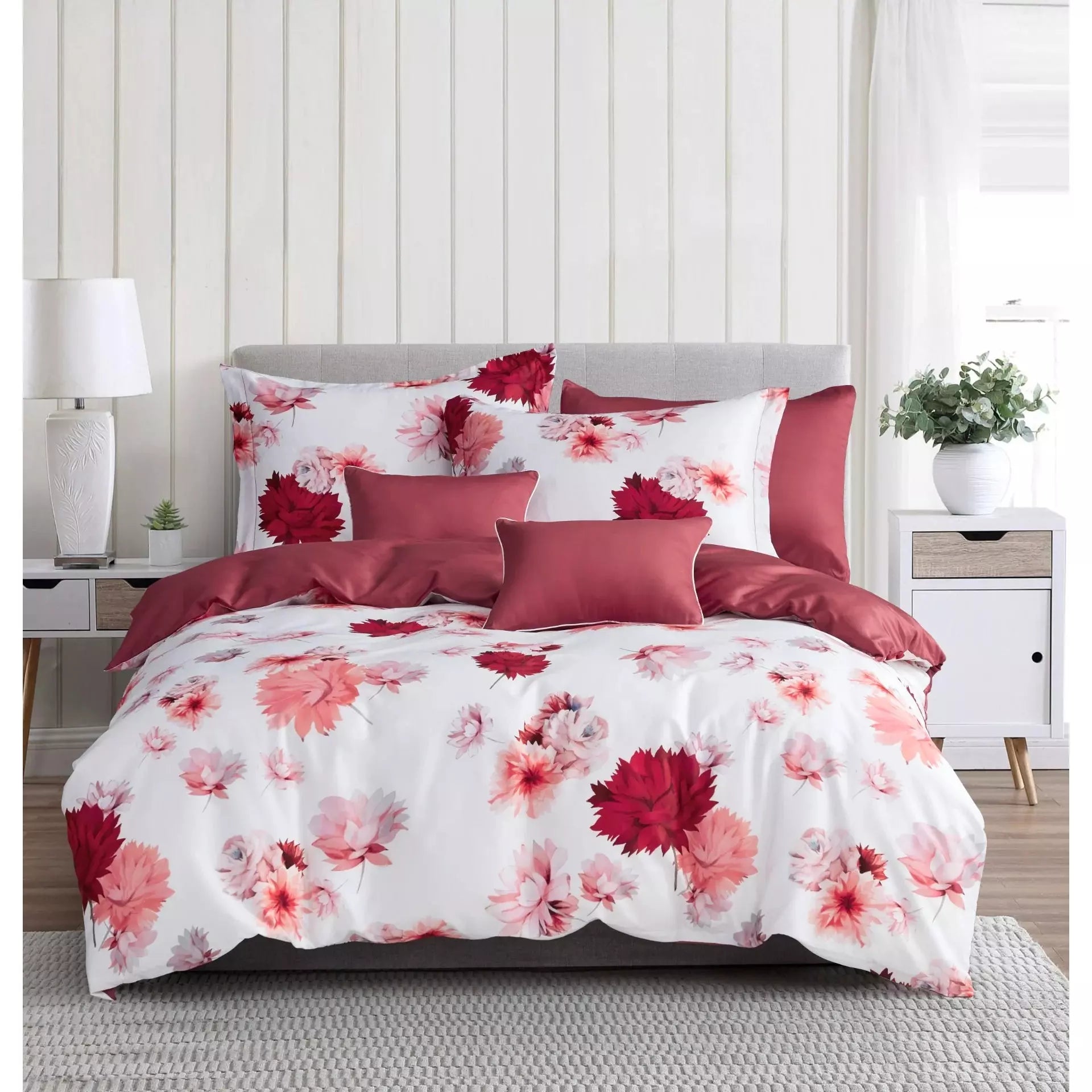 Dalian Flowers Duvet Cover Bedding Set – Linen Loft